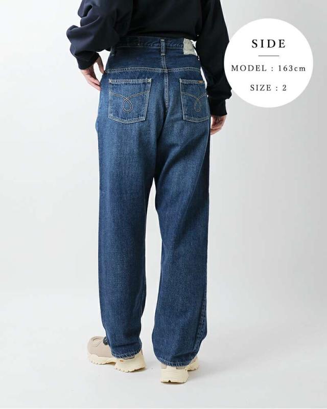 オアスロウ or slow オリジナル セルビッチ デニム ハイウエスト パンツ “JASMIN” 00-1040-95-tr レディース パンツ クーポン対象