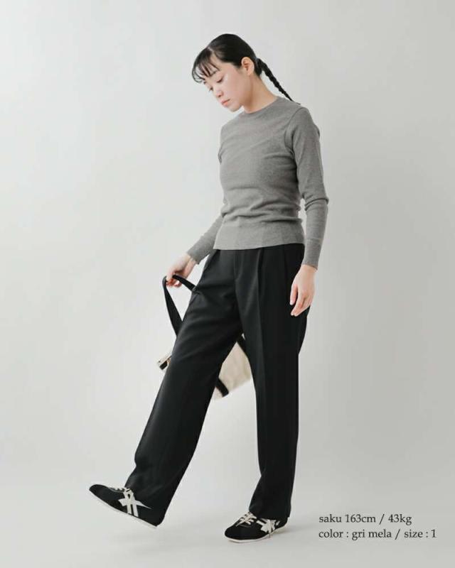 ジチピ ニット セーター GICIPI  コトーネソフト コットン クルーネック プルオーバー “FRAGORA” 2513a  クーポン対象