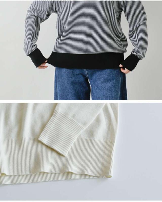 ジチピ ニット セーター GICIPI  コトーネソフト コットン クルーネック プルオーバー “FRAGORA” 2513a  クーポン対象