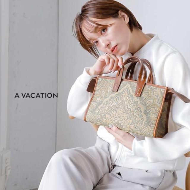 ア ヴァケーション ハンドバッグ A VACATION  2way スクエア トートバッグ “SABRINA” 25aw-a102  クーポン対象