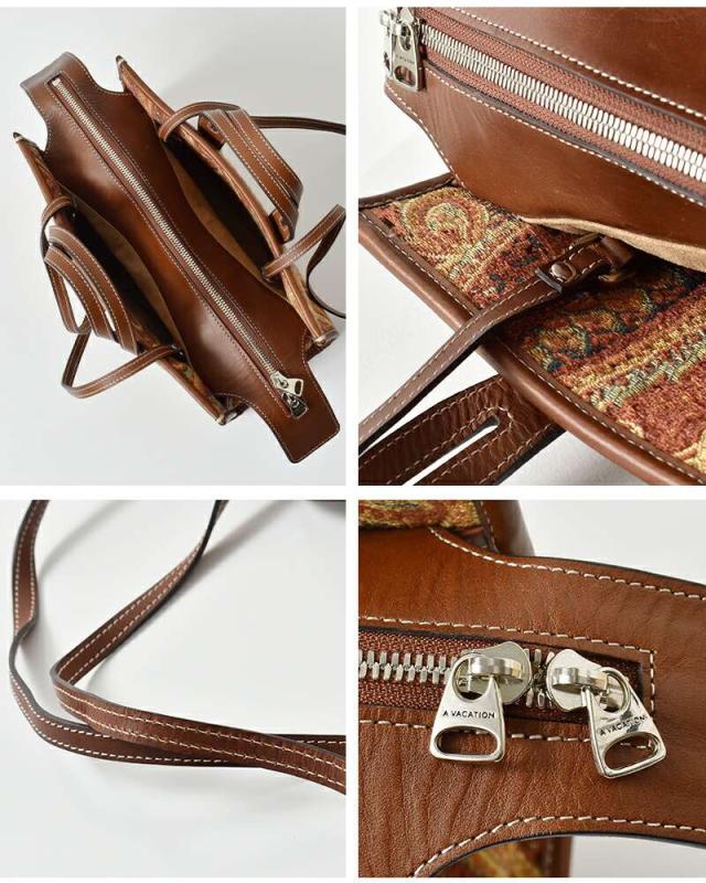 ア ヴァケーション ハンドバッグ A VACATION  2way スクエア トートバッグ “SABRINA” 25aw-a102  クーポン対象