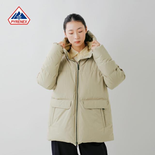 PYRENEX(ピレネックス)オルガ撥水ミドルフードダウンジャケット“OLGA”hwy056
