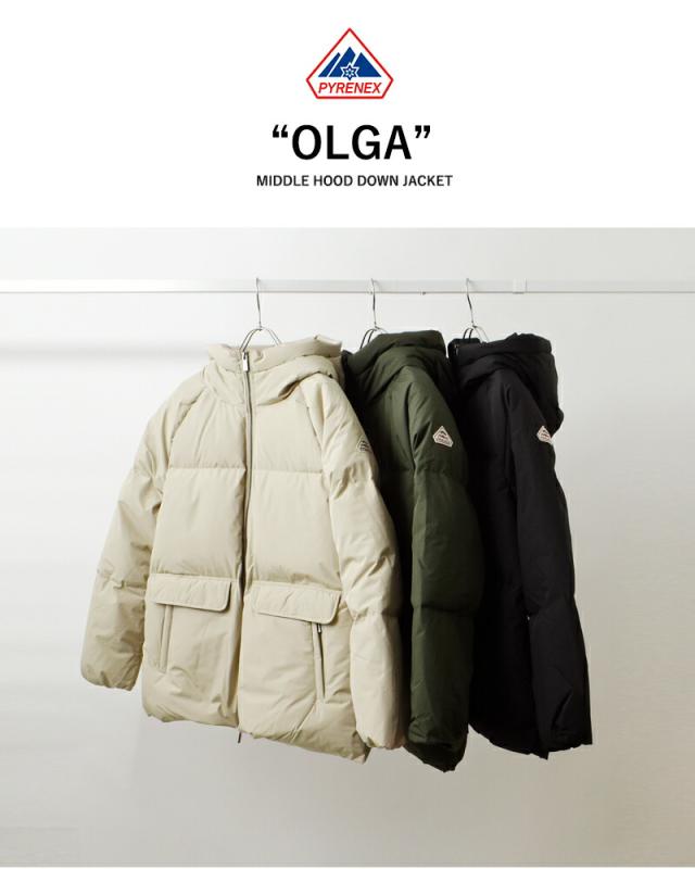 PYRENEX(ピレネックス)オルガ撥水ミドルフードダウンジャケット“OLGA”hwy056