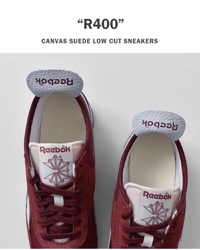 リーボック スニーカー Reebok  キャンバス スエード ローカット スニーカー “R400” r400  クーポン対象