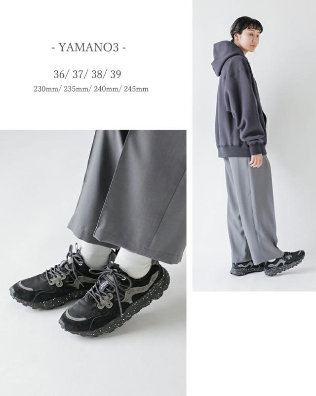 Flower MOUNTAIN(フラワーマウンテン)ヤマノスリーピッグレザーナイロンスニーカー“YAMANO3”yamano3