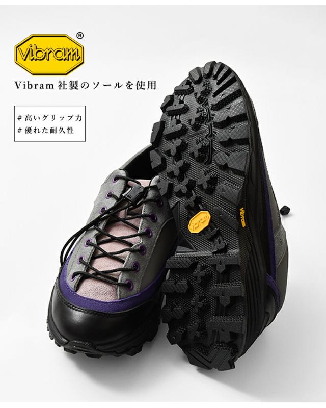 yuers(ユアーズ)カウレザークイックレースビブラムソールトレッキングシューズ“LEAVES”yu25c005