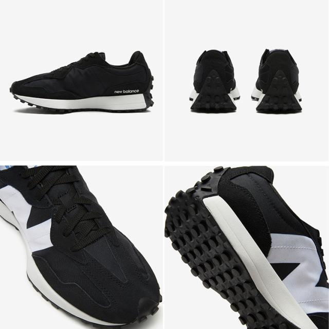 ニューバランス 327 スニーカー New Balance 327 MS327CPG BALCK WHITE ブラック ホワイト シューズの ...
