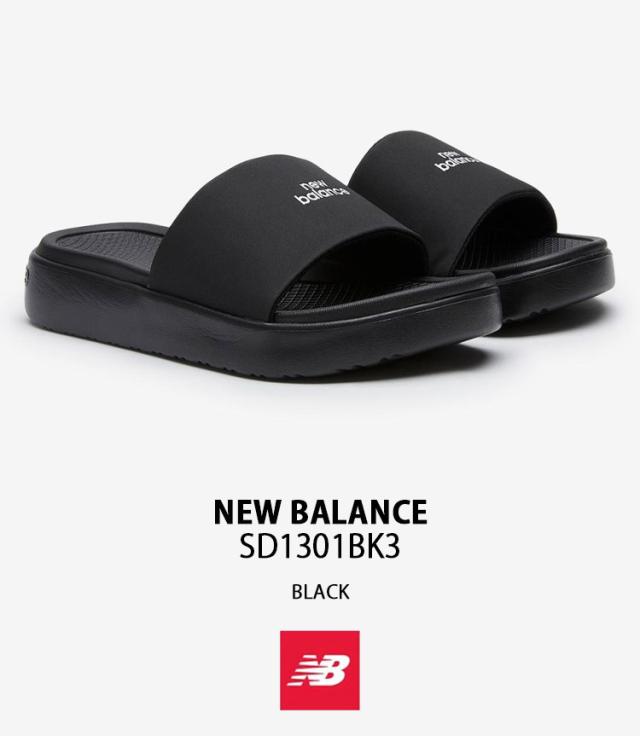 New Balance ニューバランス 厚底 サンダル SD1301BK3 シャワーサンダル スライドサンダル スリッパ ブラック 男性用 ...