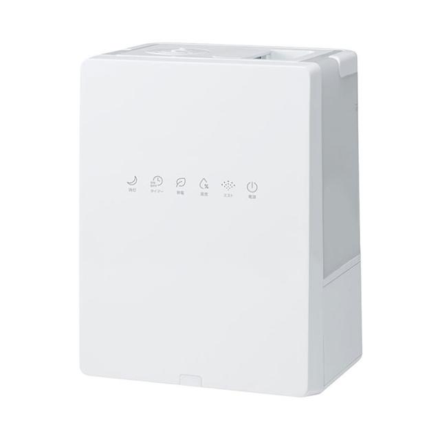 上部給水加湿器 スクエアミスト 4.2L 最大11畳 ハイブリッド式 3段階 湿度コントロール 減灯 消灯 省エネ 節電 抗菌カートリッジ 超音波×ヒーター THREEUP スリーアップ【送料無料】