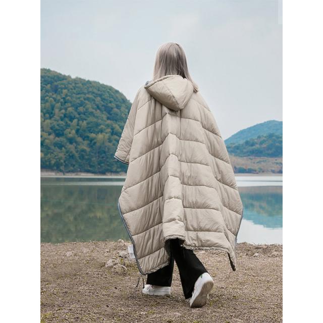 ☆限定クーポン有り☆ポンチョ ダウン 防寒 アウトドア レディース
