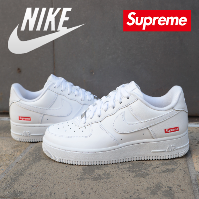 NIKE AIR FORCE 1 LOW / SUPREME WHITE × RED ナイキ エアフォース 1
