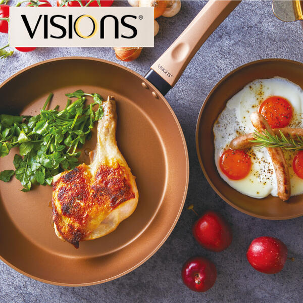 【送料無料】 VISIONS 硬質セラミック配合 3層 ゴールドコーティング フライパン 26cm ガス火 IH対応 ビジョン ビジョンズ ...