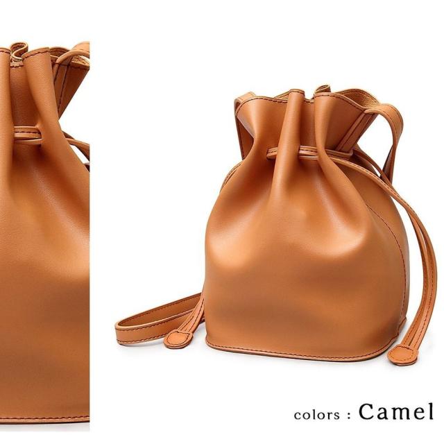 A.M.S. 巾着バッグ ショルダーバッグ 2way レディース 斜めがけ