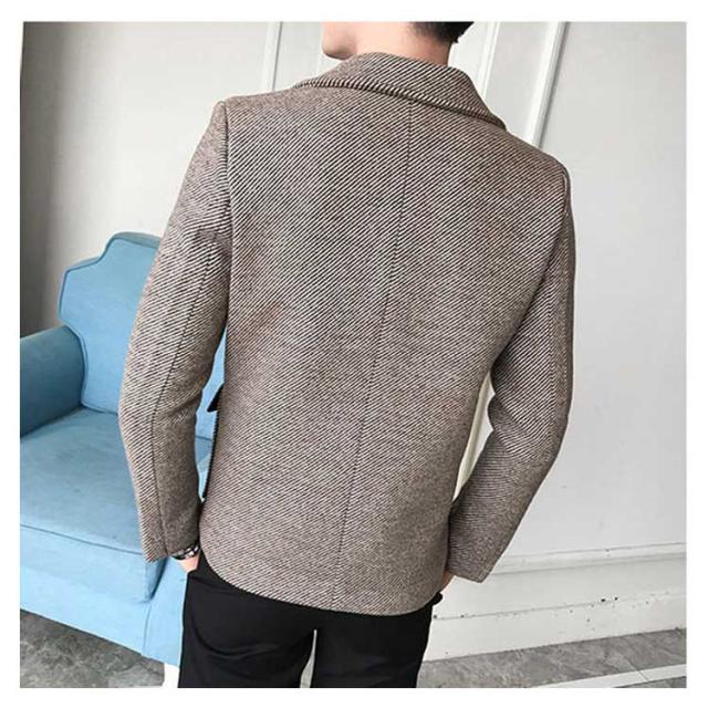 《送料無料》ジャケット スタンジャケット メンズ  アウラー カーディガン 冬服 厚手  暖かい 秋冬 無地 折襟 おしゃれ トレンド 通勤 パーティー 韓国スタイル 通勤