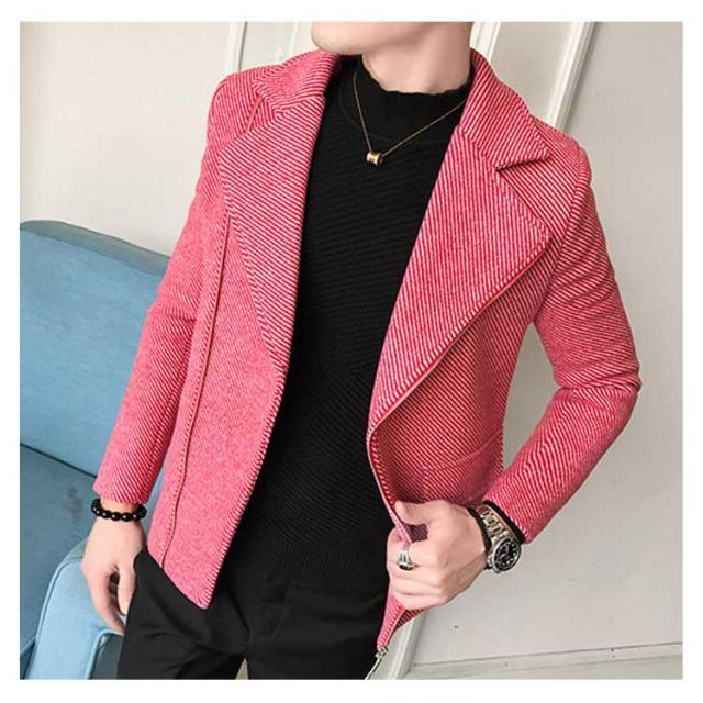 《送料無料》ジャケット スタンジャケット メンズ  アウラー カーディガン 冬服 厚手  暖かい 秋冬 無地 折襟 おしゃれ トレンド 通勤 パーティー 韓国スタイル 通勤