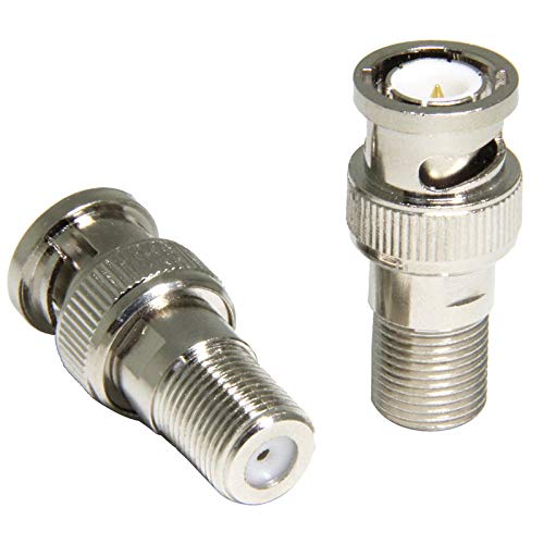 F BNC 変換 コネクタ 10個 BNCオス-Fメス BNCP 変換プラグ アダプタ 防犯カメラ 監視カメラ 同軸ケーブル CCTVなど 接続用 の通販はau PAY マーケット ...