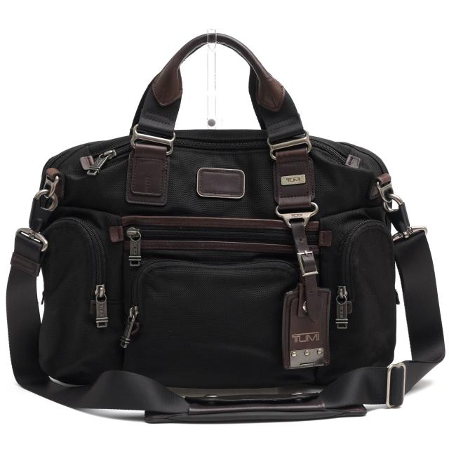 ○トゥミ TUMI ヒッコリー バリスティックナイロン ナパレザー 牛革