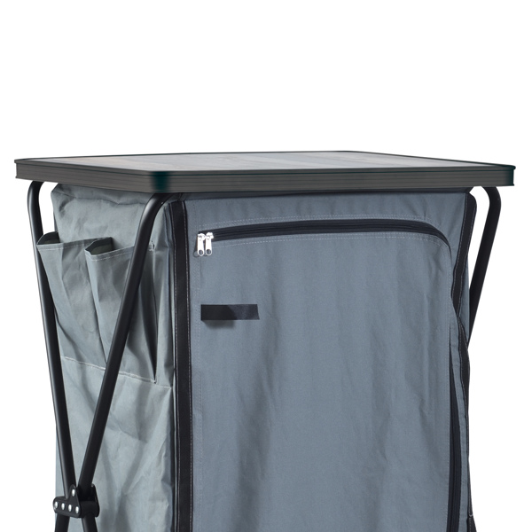 アウトドア キャビネット 3段 コンパクト フォールディング