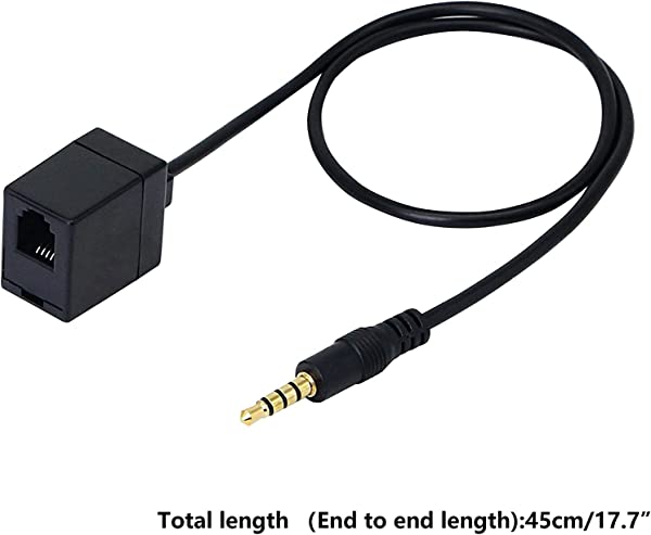 rj9 3.5mm アダプター rj9 ヘッドセット rj9 メス - 3.5mm オス 616e 4p4c rj9 固定電話 ケーブル 電話 ...