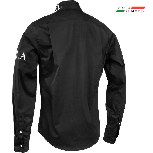 VIOLA rumore ヴィオラ ビオラ シャツ 襟プリント ホリゾンタルカラー