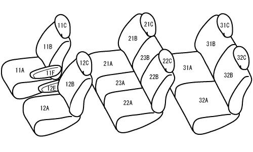 Bellezza ベレッツァ シートカバー カジュアルG ヴォクシー AZR60 / AZR65 H13/11-H19/6 T231の通販は ...